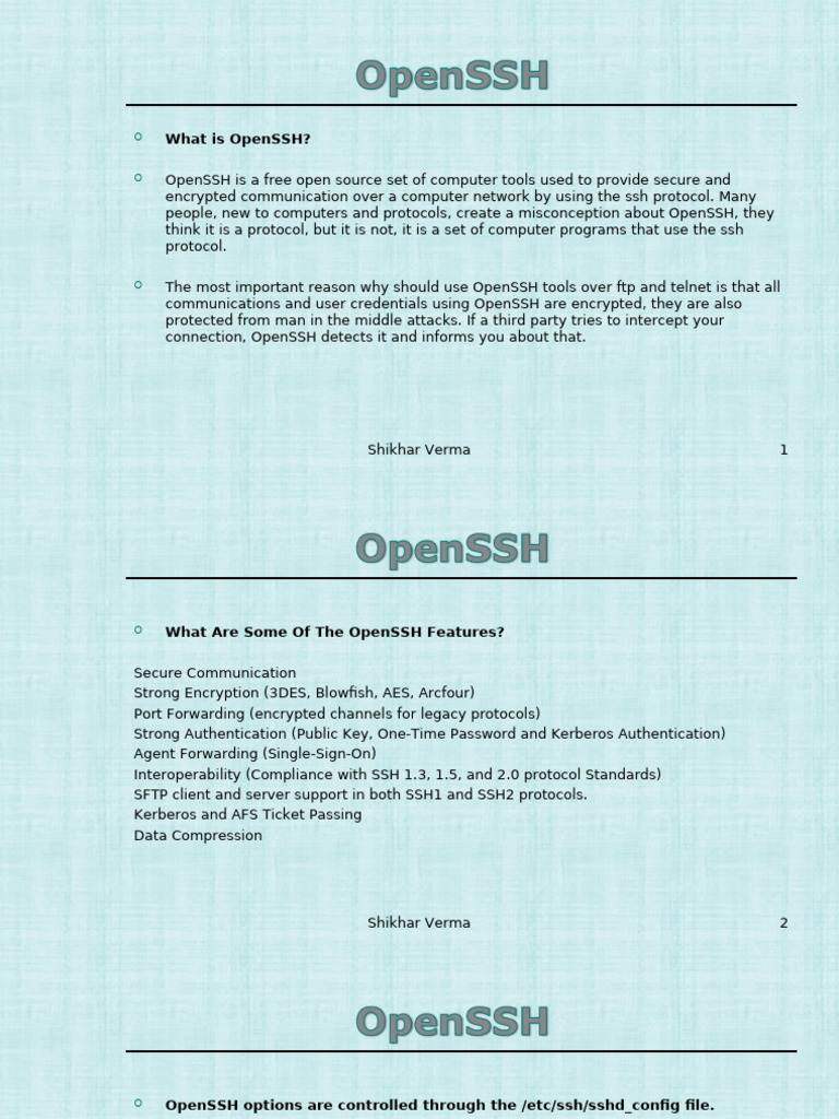 Acheiving The SSH For Log Data | PDF | Secure Shell | Cyberwarfare