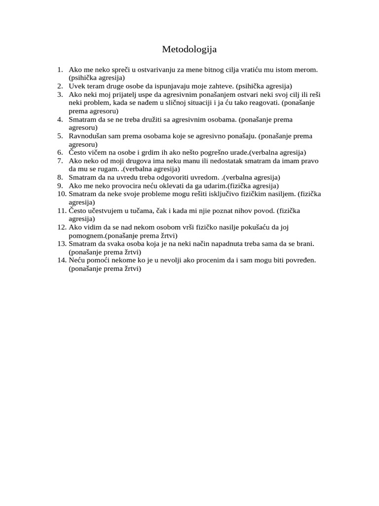 Metodologija | PDF