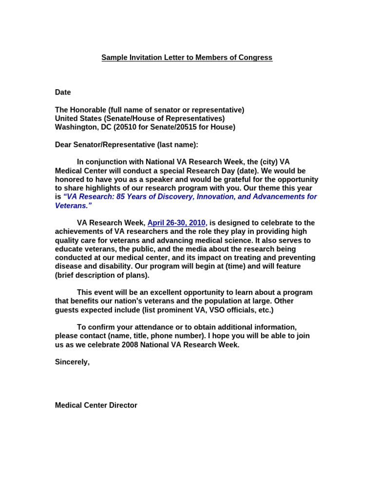 Sample Invitation Congress | PDF | Politics | Social Science