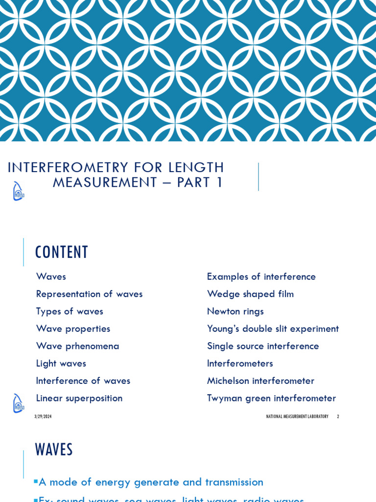 Interferometry For Length Measurement - Part 1 | PDF | Waves ...