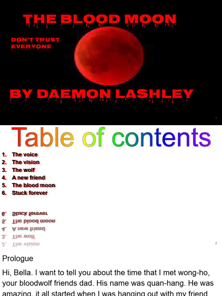 The Blood Moon | PDF