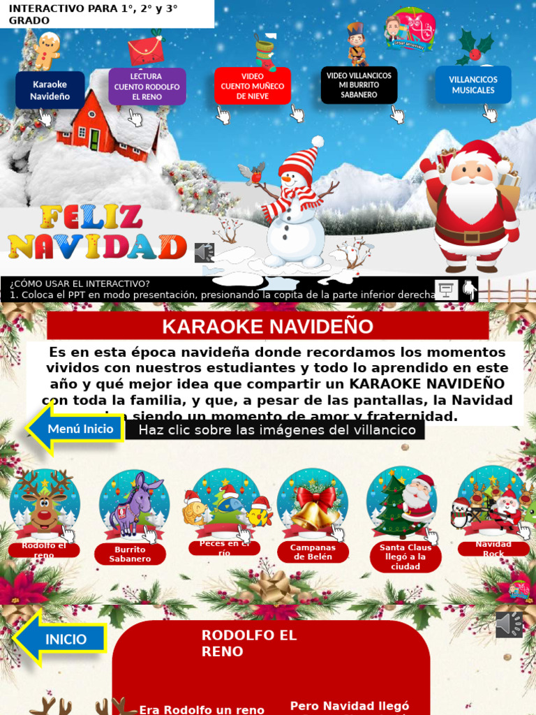 Interactivo Diciembre 1°,2°Y3° César Benavides | PDF | Navidad