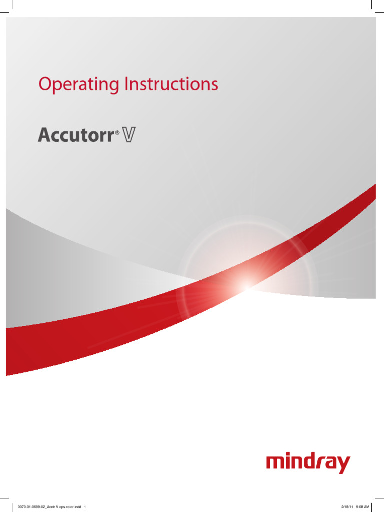 Accutorr V Operating Instructions 12 0 | PDF | Blood Pressure