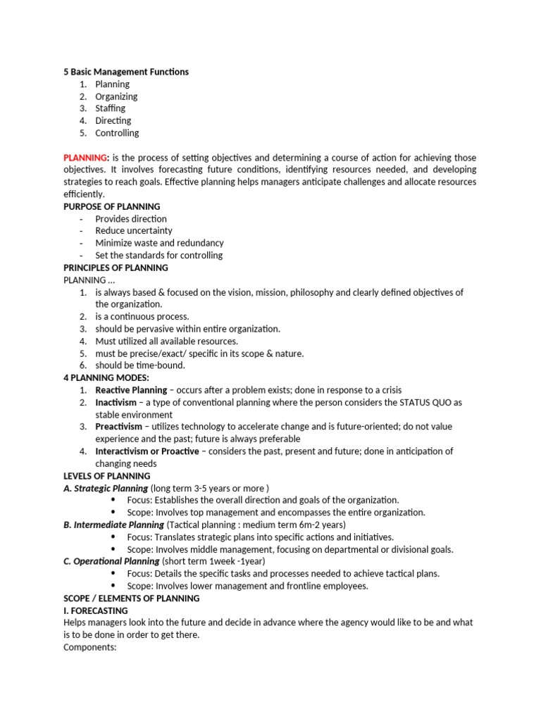 5-Basic-Management-Functions-NOTES | PDF | Performance Appraisal | Nursing