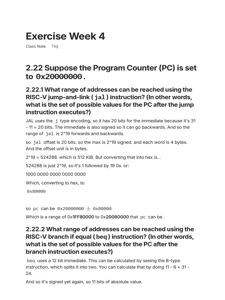 Exercise Week 4 | PDF