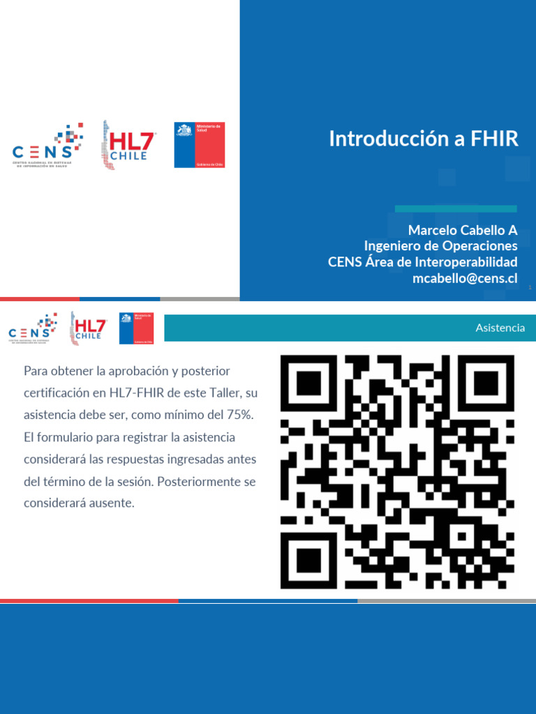 Introduccion A FHIR | PDF | Registro Electrónico de Salud | Informática