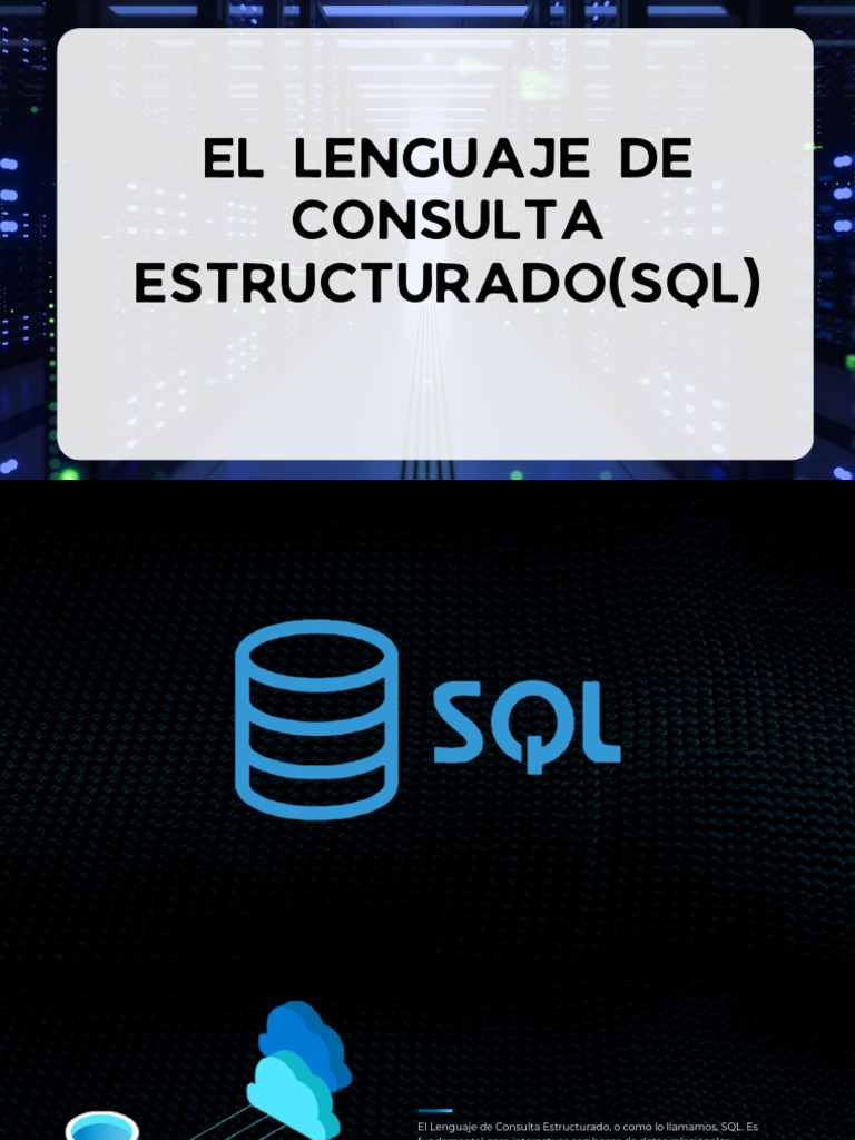 LENGUAJE ESTRUCTURADO | PDF | SQL | Bases de datos