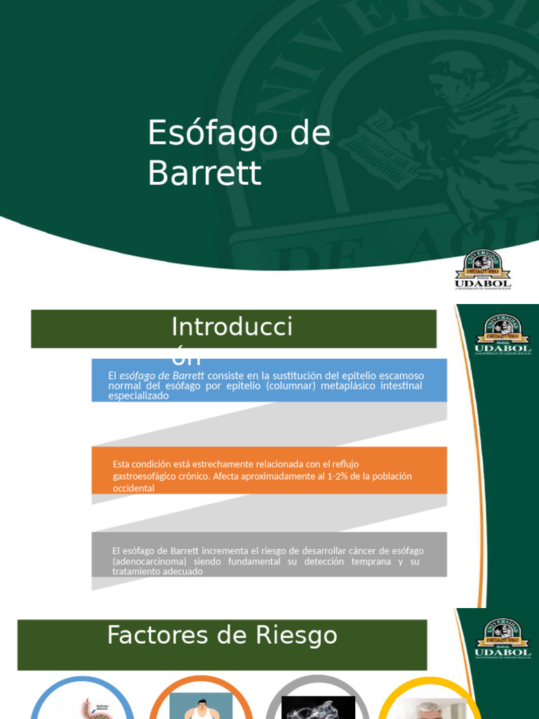 ESOFAGO DE BARRET | PDF | La enfermedad por reflujo gastroesofágico ...