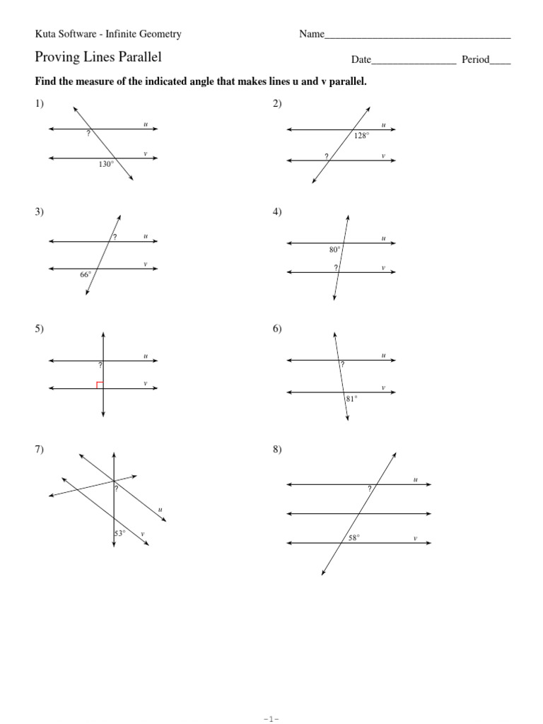 3-Proving Lines Parallel | PDF | Mathematics | Euclid