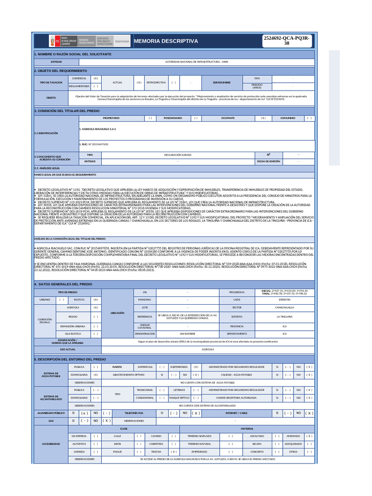 Qca PQ3R 38V2 | PDF | Bienes raíces | Dominio eminente