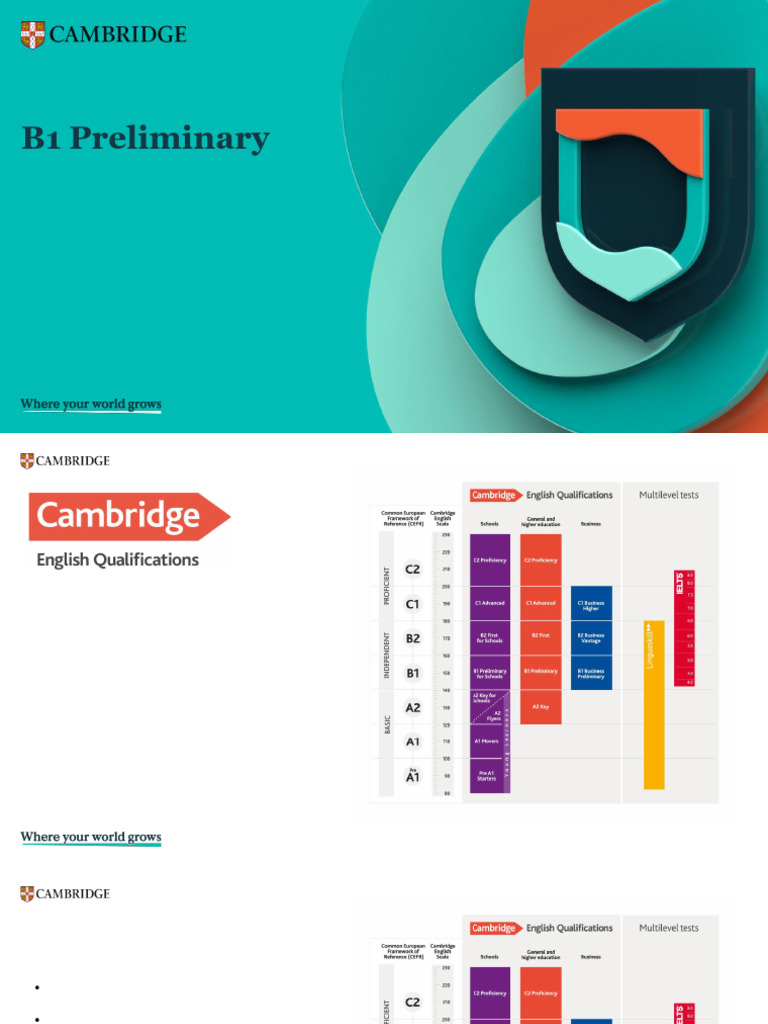 B1 Preliminary Overview 2022 | PDF | Human Communication ...