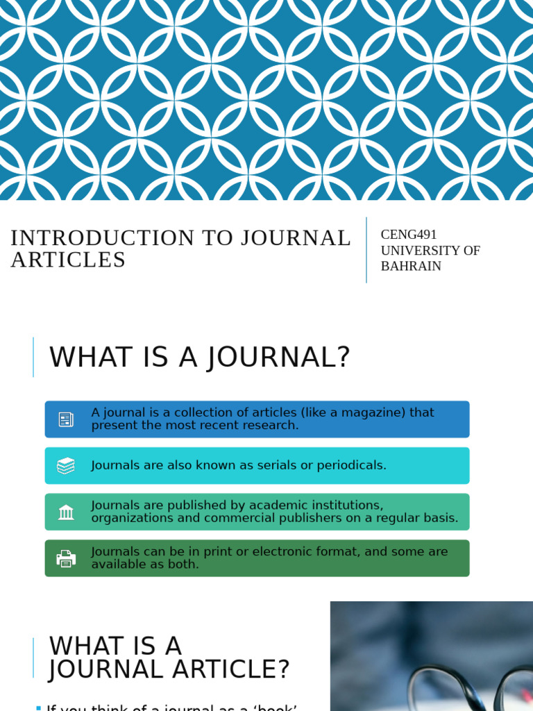 Introduction to Journal Articles | PDF