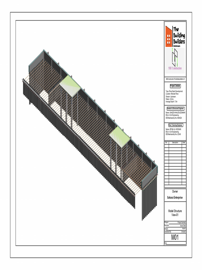 F - Sheet Pile Design - Model Structure View-1 - Sheet - M01 - Model ...