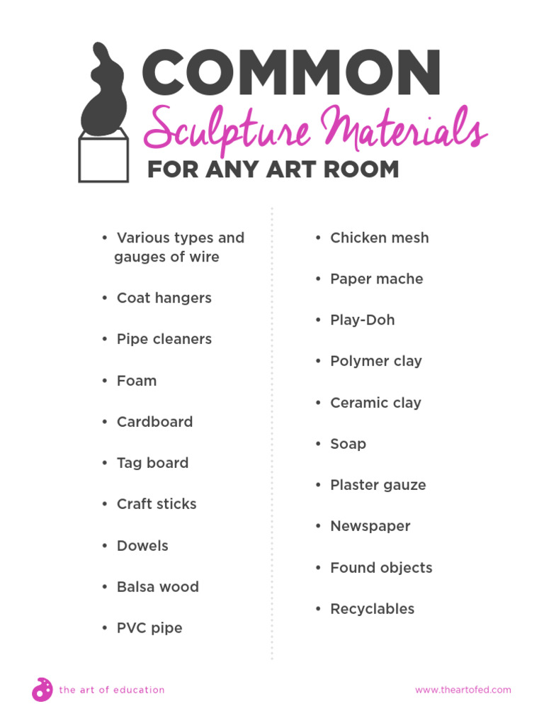 CommonSculptureMaterials 1 | PDF | Art