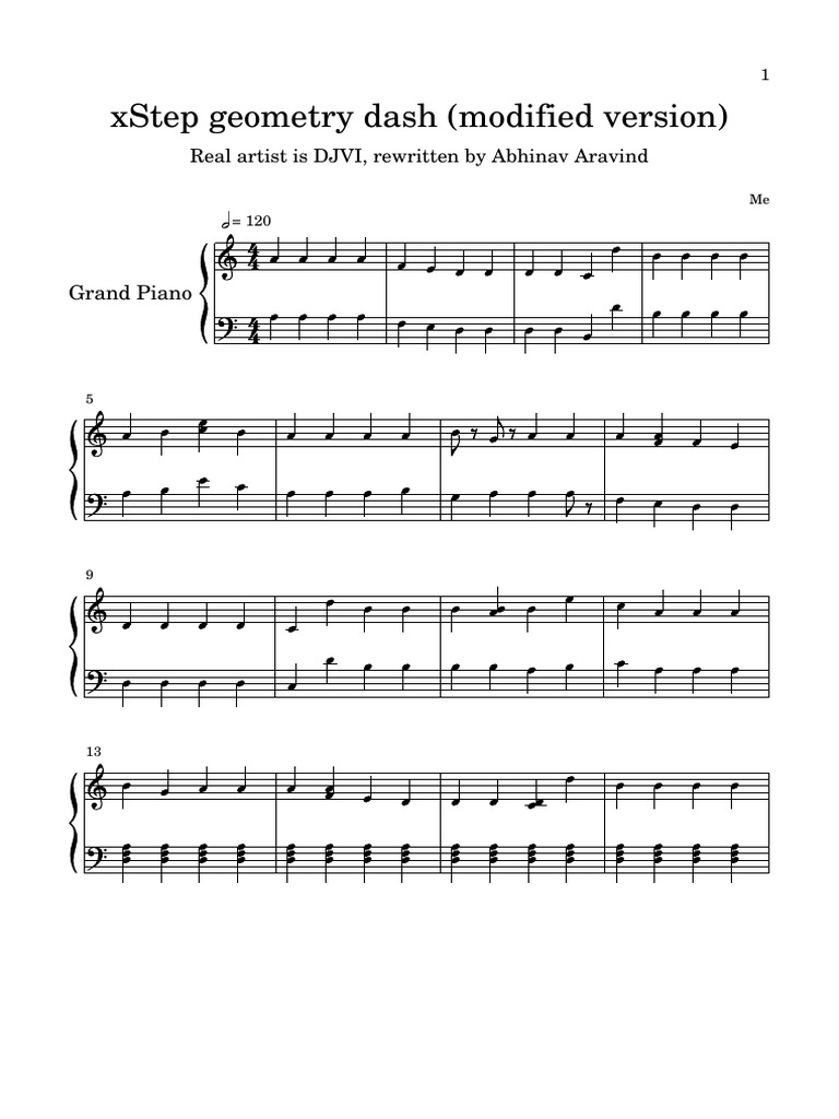 XStep Geometry Dash (Modified Version) | PDF