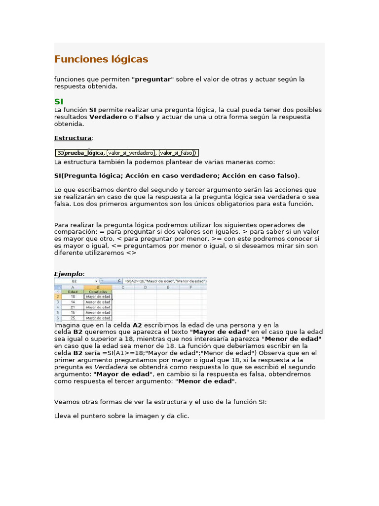Funciones lógicas | PDF | Argumento | Lógica