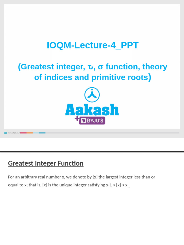 Ioqm L-4 PPT | PDF