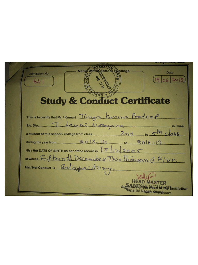 2nd To 5th Study Conduct | PDF