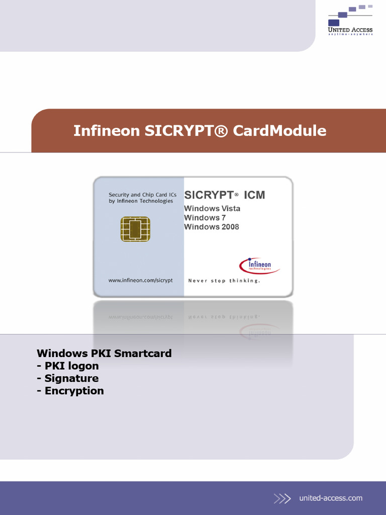 Infineon Sicrypt Card | PDF | Technology & Engineering
