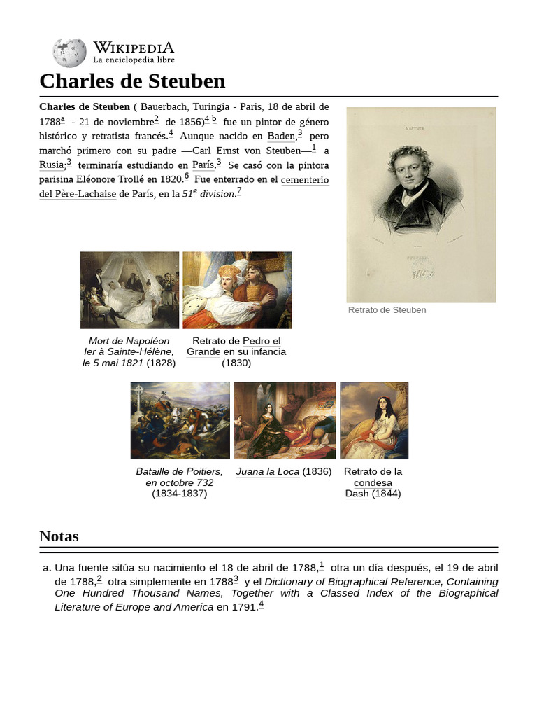 Charles de Steuben | PDF | Arte