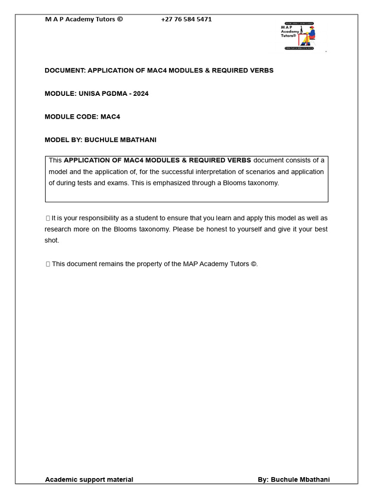 MAP Academy RAPID Model For MAF | PDF | Theory | Information