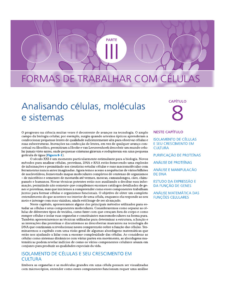 Capitulo 8 - Analisando Células, Moléculas e Sistemas (Alberts) | PDF