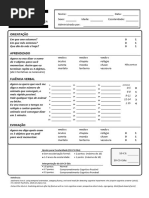 Avaliação do 10-Point Cognitive Screener | PDF