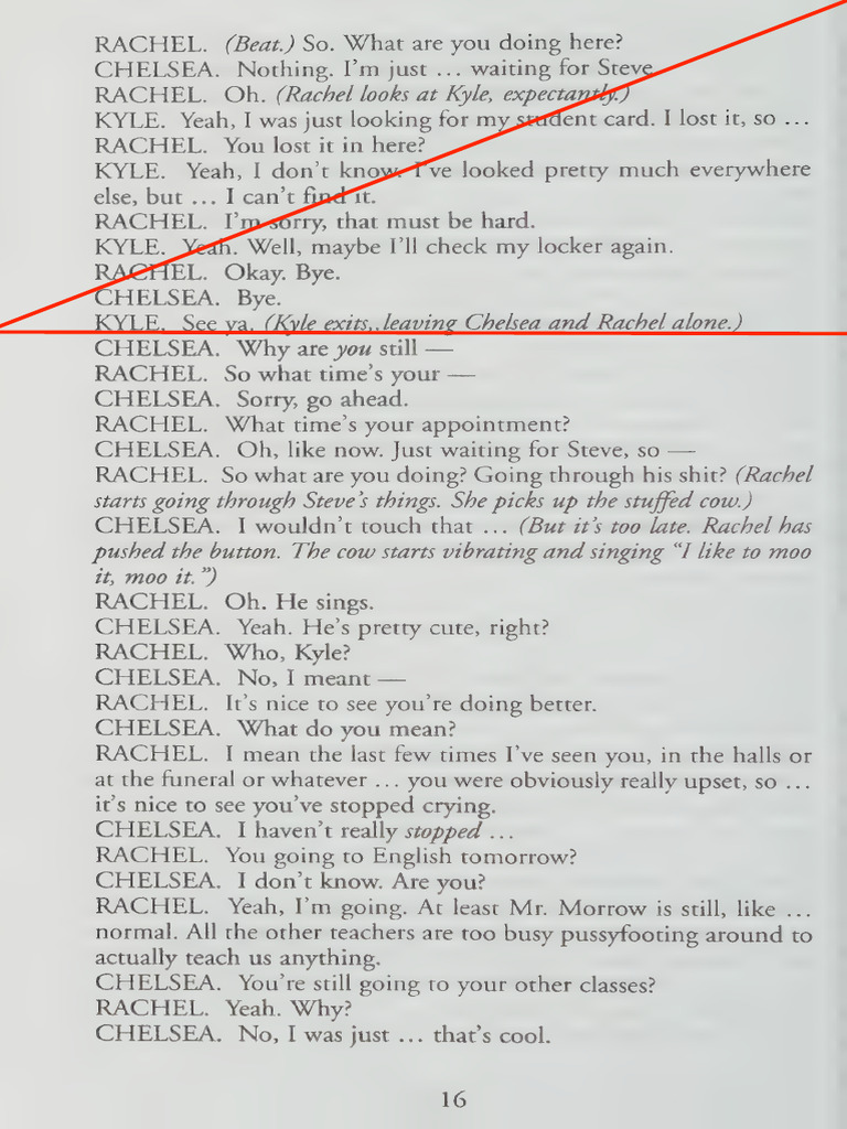 1248 CHELSEA and RACHEL (Dream of The Burning Boy) | PDF