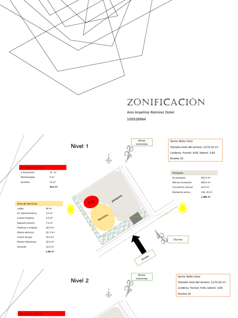 Zonificación de Edificio en Bella Vista | PDF