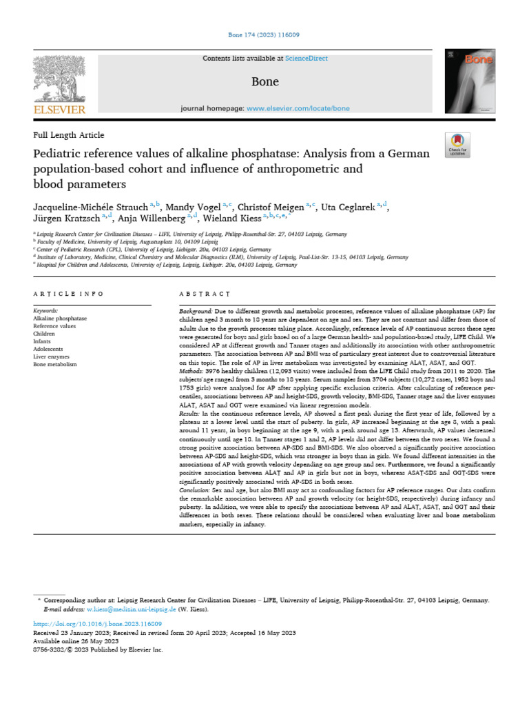 Fal pediátrica en alemania | PDF | Dependent And Independent Variables | Reference Range