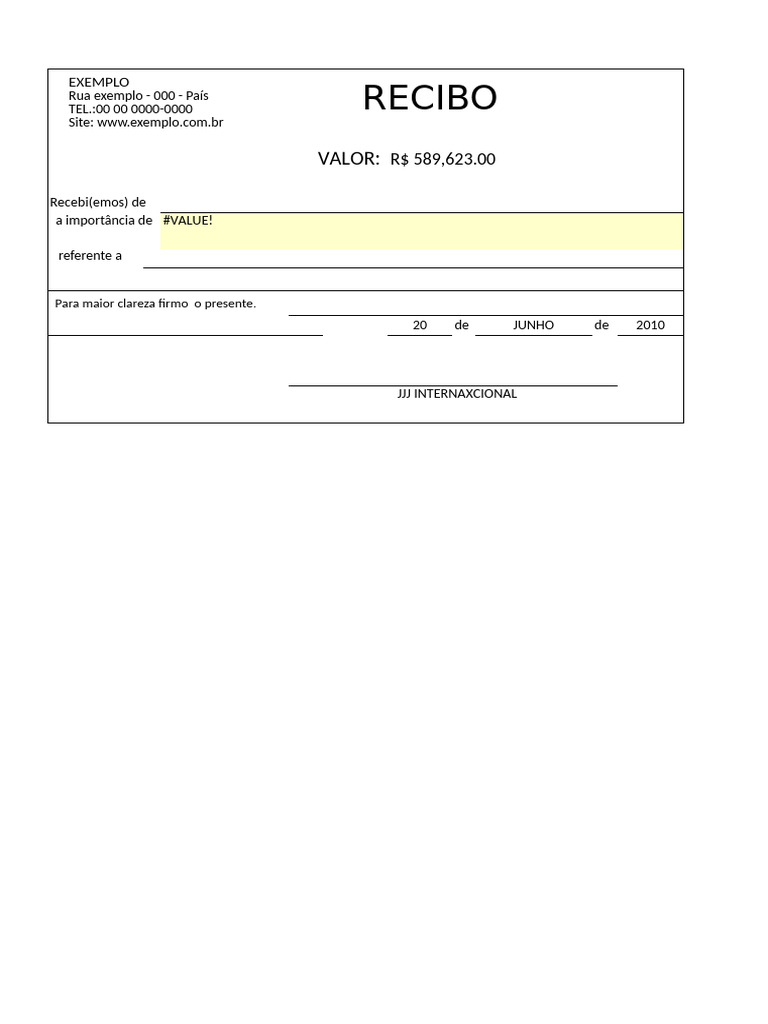 Recibo Simples | PDF