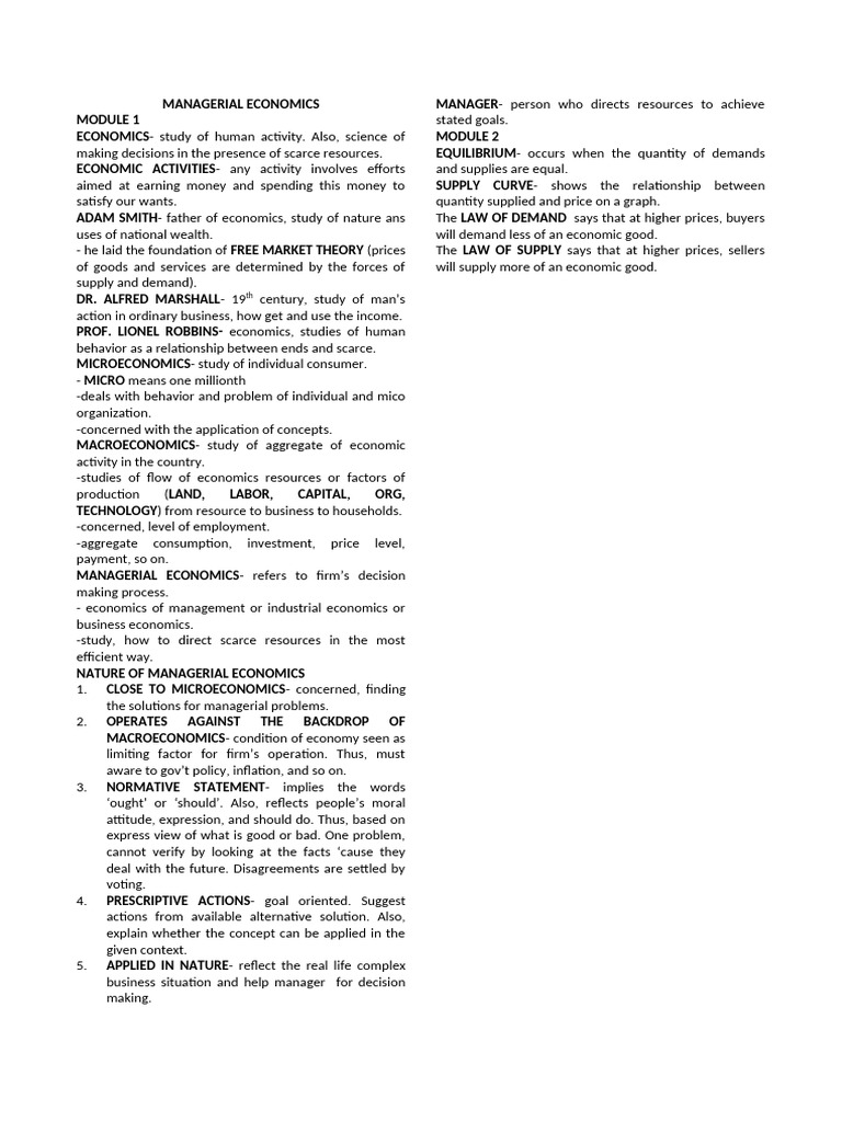 Understanding Managerial Economics Basics | PDF | Economics ...