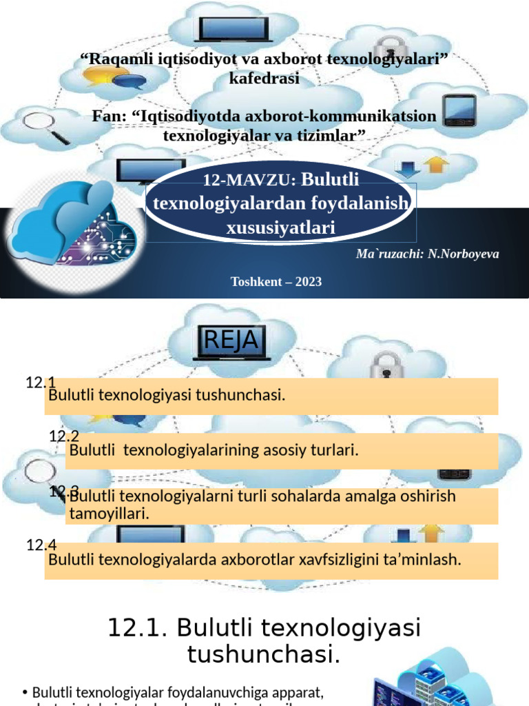 12-mavzu IAKT-2023 (1) | PDF