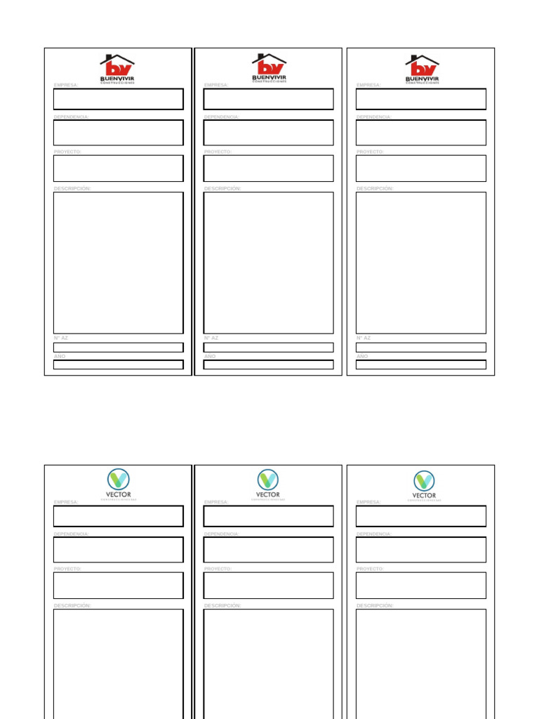 Formato rótulos AZ - Carpeta | PDF
