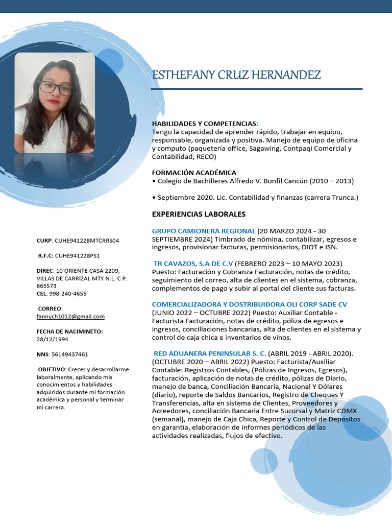 Esthefany Cruz Hernandez | PDF | Transferencia bancaria | Bancos