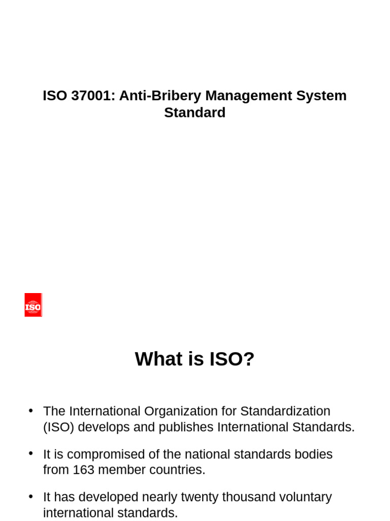 ISO.37001.slides - Nov 15 | PDF | Bribery | Business