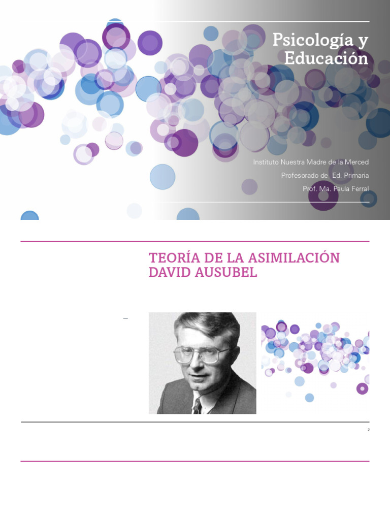 Teoria Ausubel | PDF | Aprendizaje | Concepto