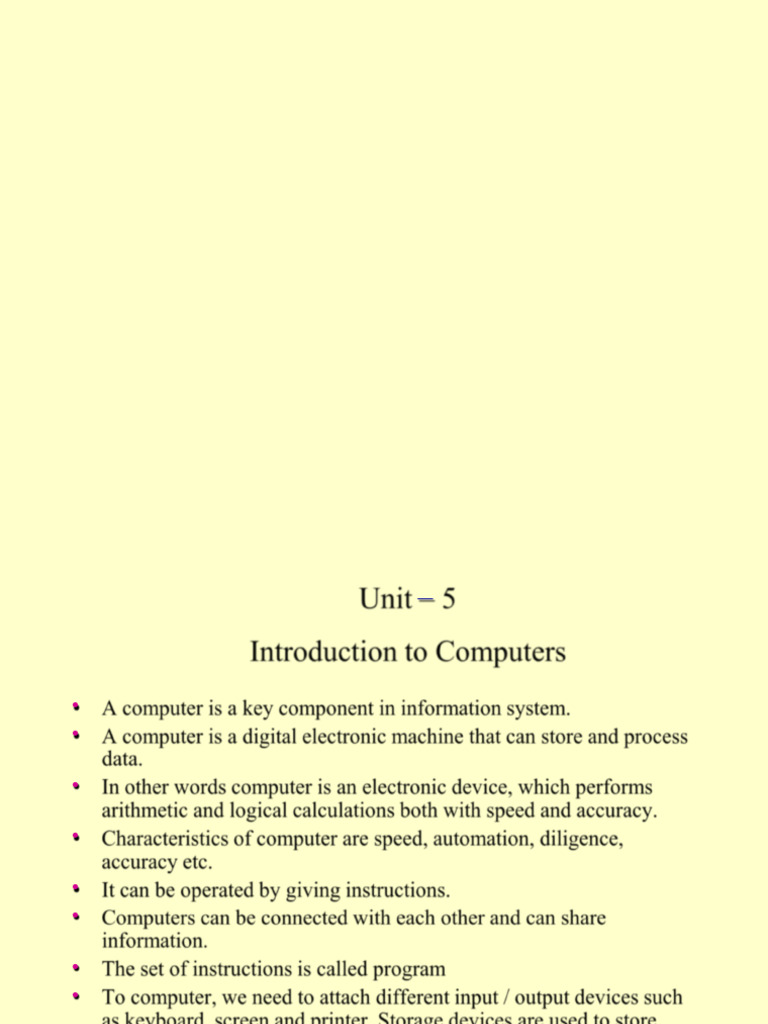 UNIT VI Components | PDF | Computer Data Storage | Read Only Memory