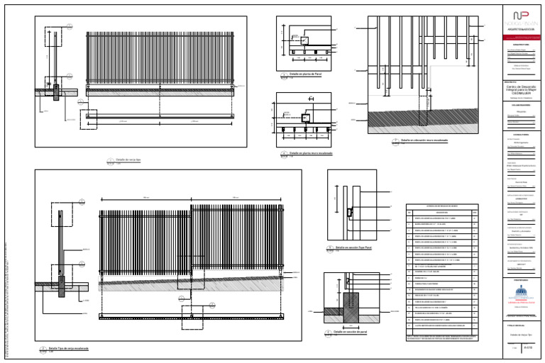 A-010-Detalle de Verjas Tipo | PDF