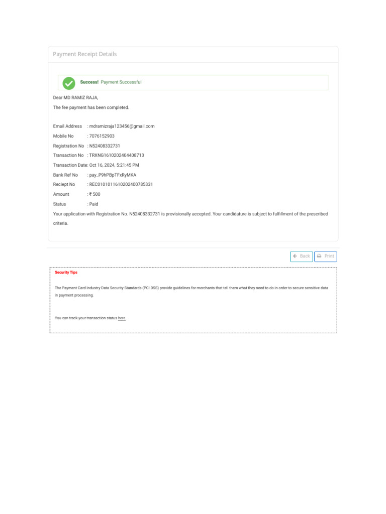 RRB NTPC Pay Slip | PDF