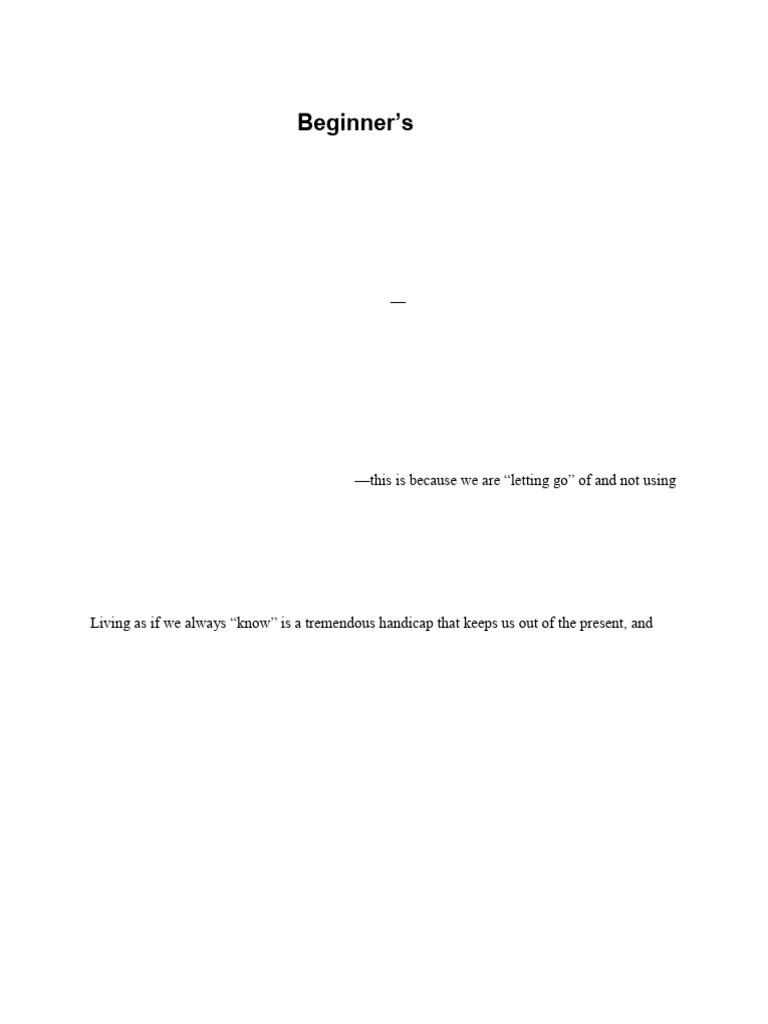 Beginner S Mind The Examined Life Pdf Mind Experience