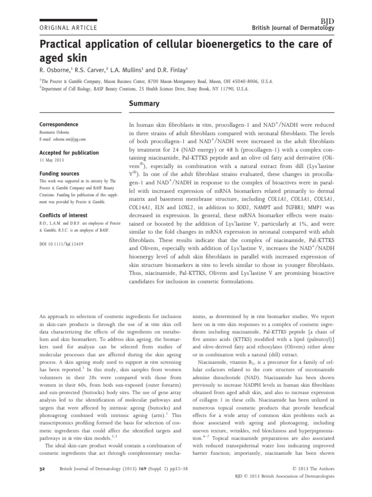 Practical Application of Cellular Bioenergetics To The Care | PDF ...