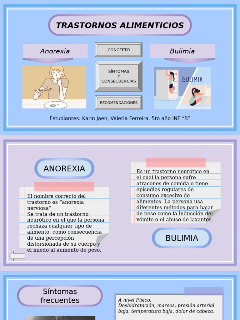 Trastornos Alimenticios | PDF | Bulimia nerviosa | Desorden alimenticio