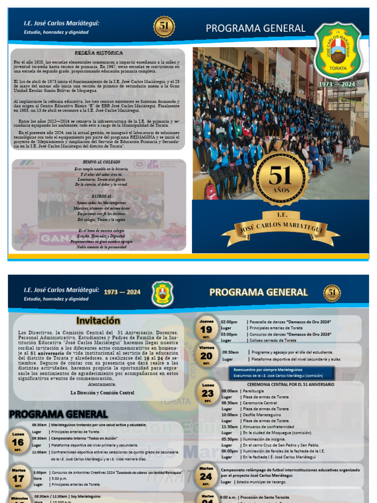 PROGRAMA_JCM 2024 | PDF | Etapas educativas