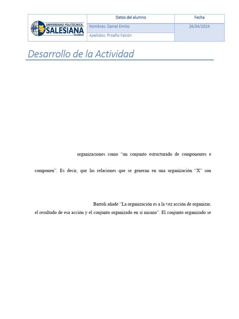 Proaño Daniel GesEmpresarial U1 | PDF | Business | Bienes