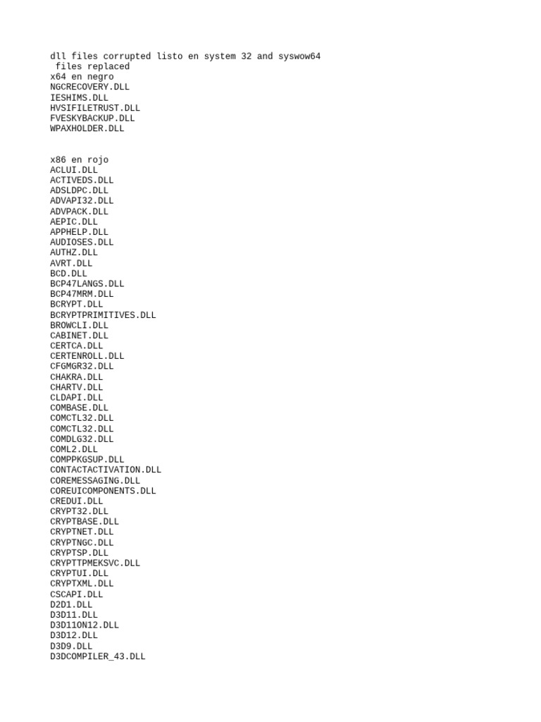 ddl files corrupted | PDF | Computing | Microsoft