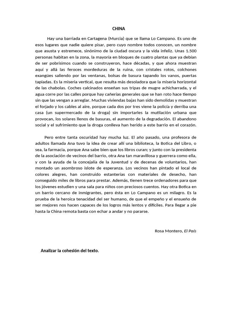 Esperanza en Lo Campano: Biblioteca | PDF