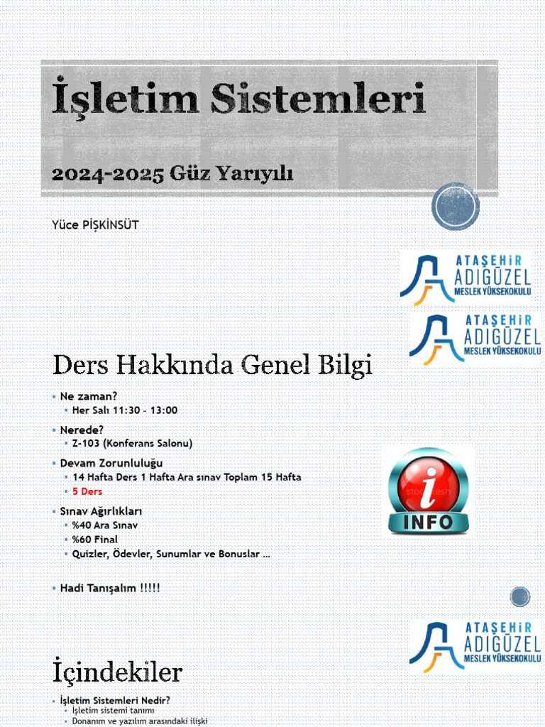 İşletim_Sistemleri_Hafta_2 | PDF
