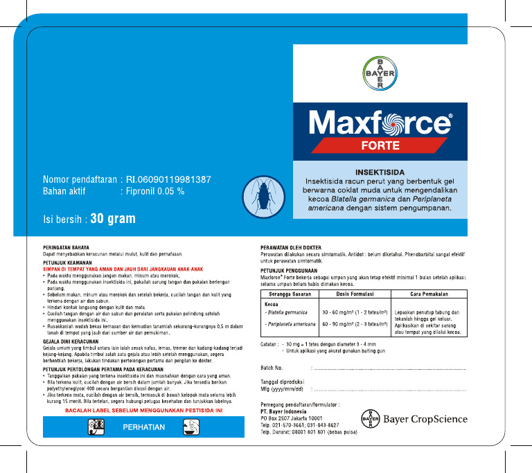 LABEL Maxforce Forte - 30g - New Reg | PDF