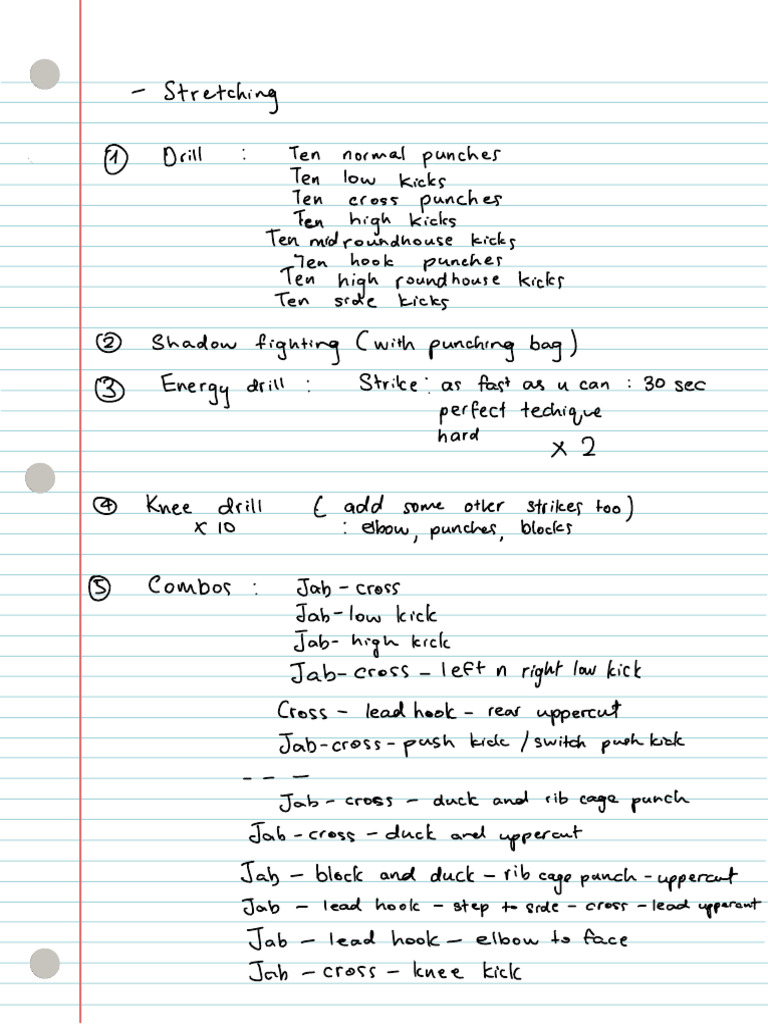 Workout Martial Arts | PDF